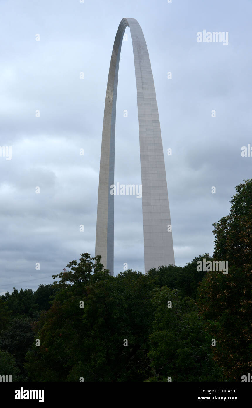 Gateway Arch, St Louis, Missouri. Built 1965, the stainless steel ...