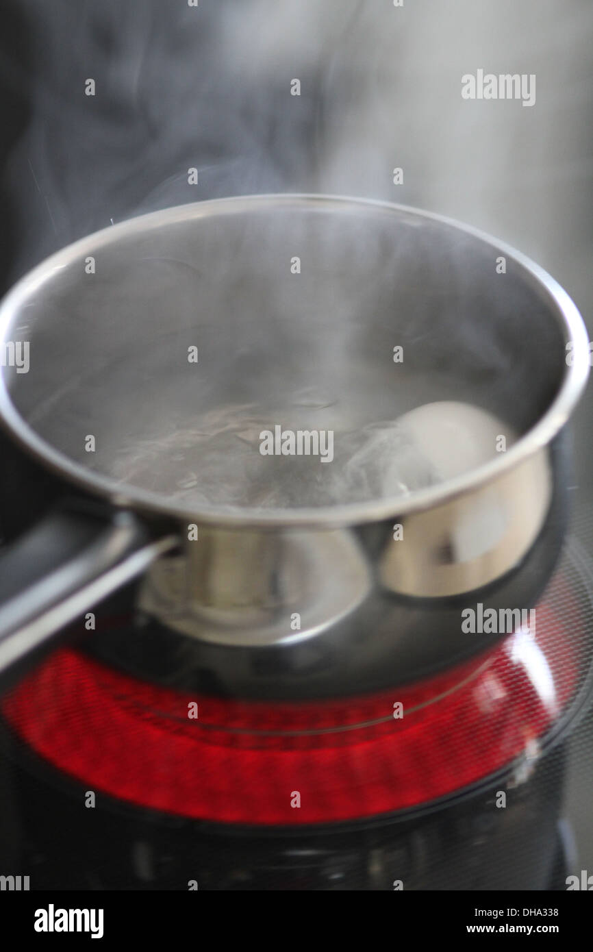 boiling an egg Stock Photo - Alamy