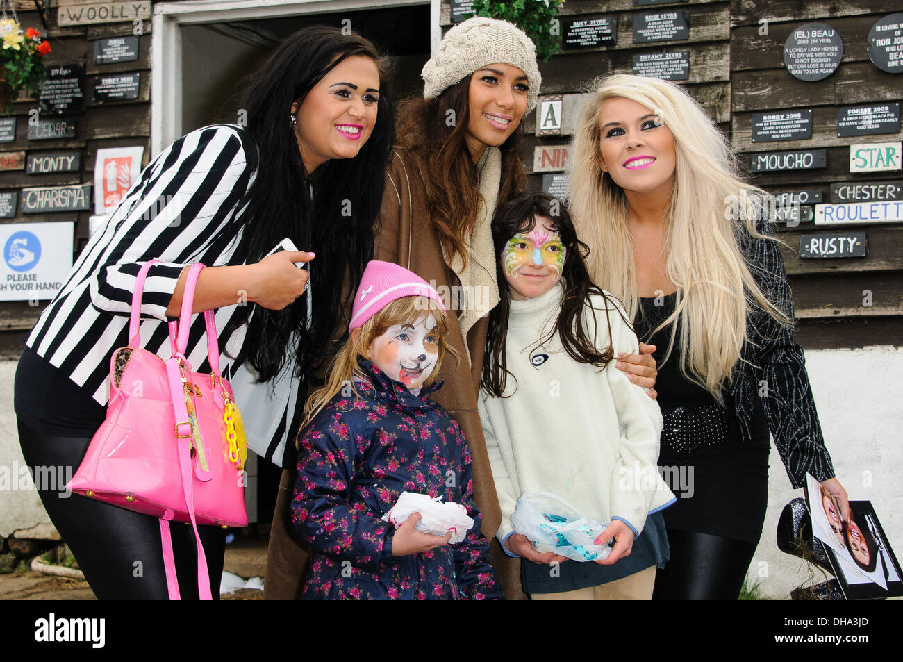 Leona Lewis with Lucy Texeria and Charley Bird of Two Shoes Hopefield ...