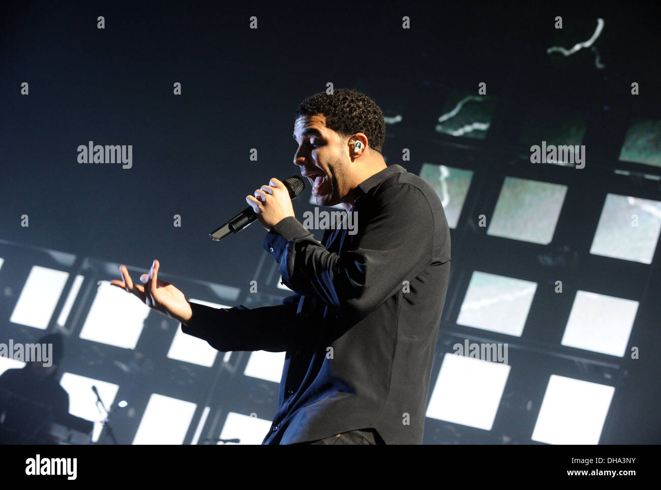 Rapper Drake performing at the Heineken Music Hall in Amsterdam ...