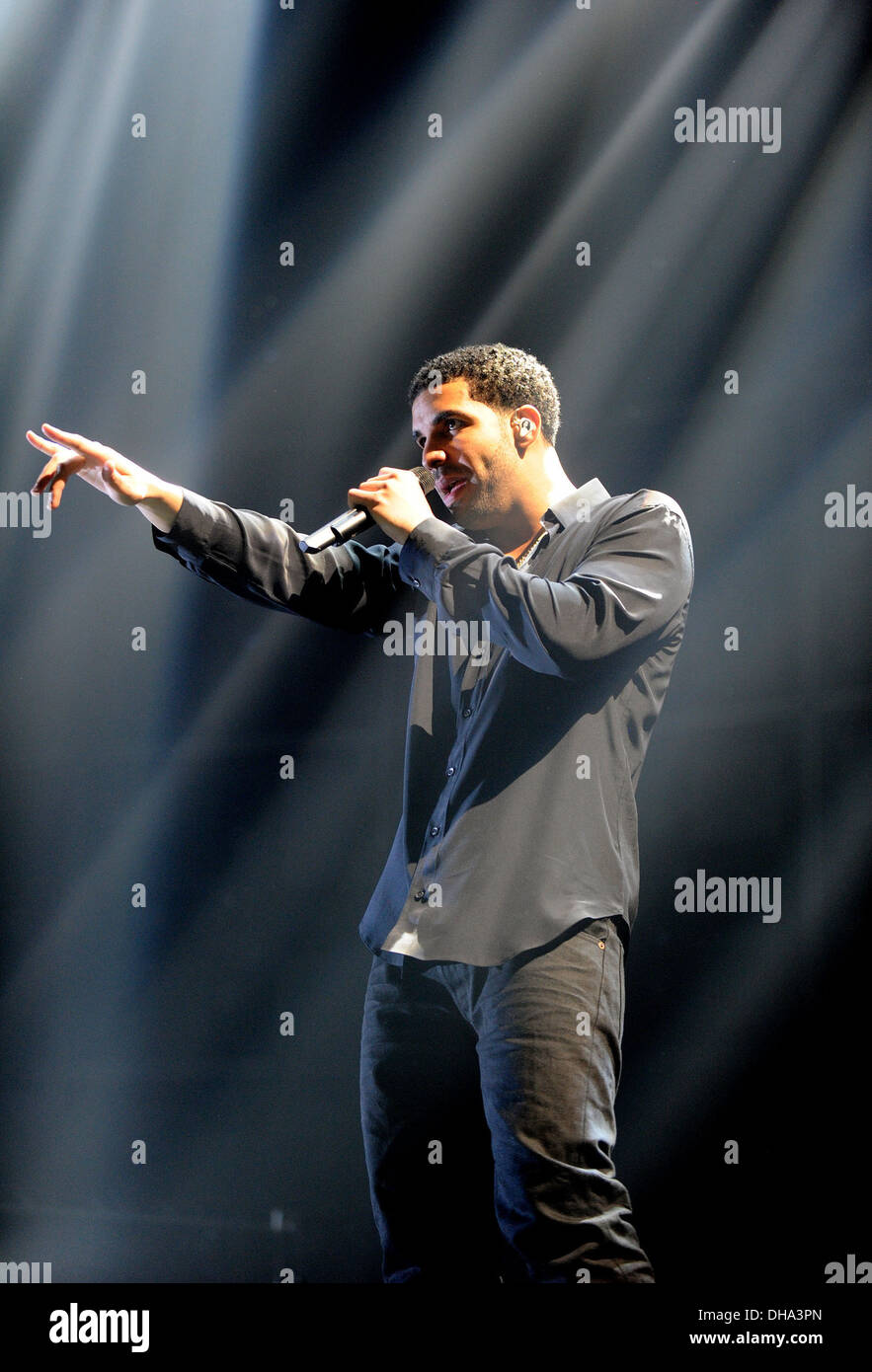 Rapper Drake performing at the Heineken Music Hall in Amsterdam ...