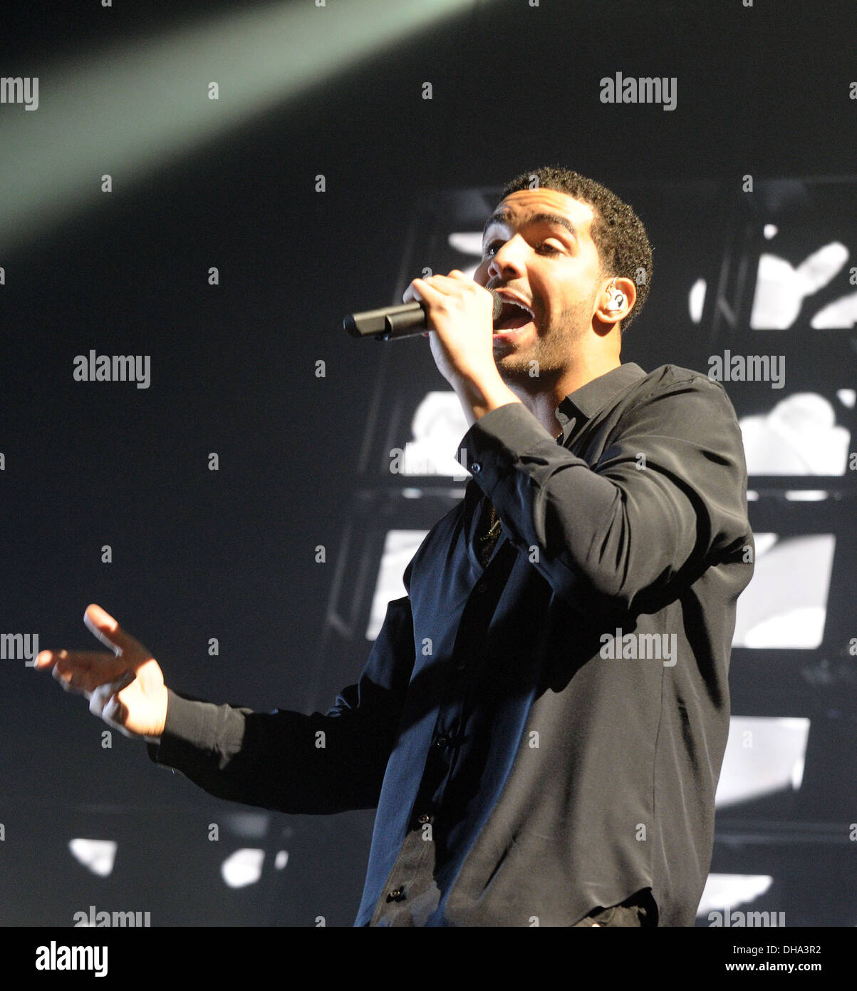 Rapper Drake performing at the Heineken Music Hall in Amsterdam ...