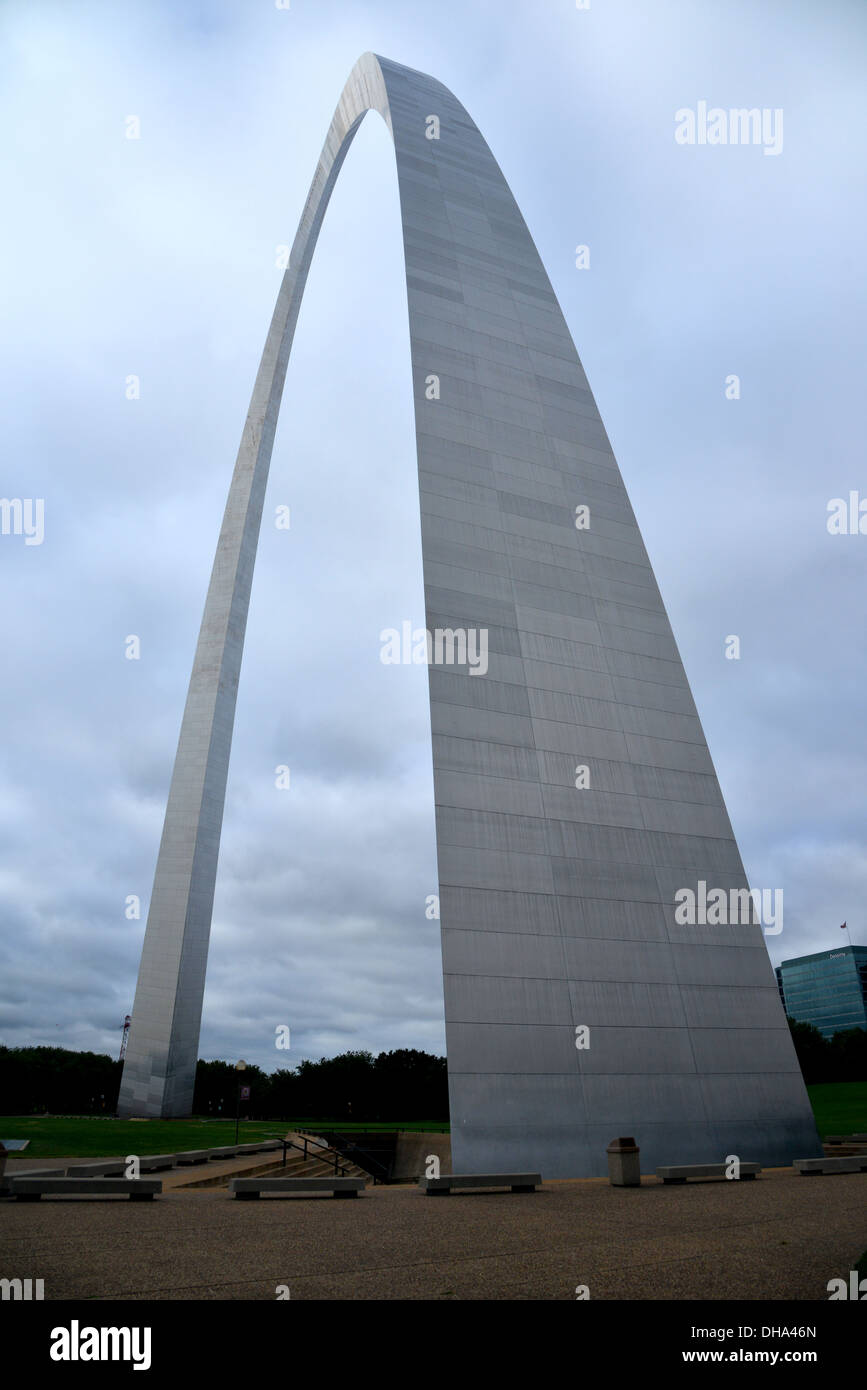 Gateway Arch, St Louis, Missouri. Built 1965, the stainless steel ...