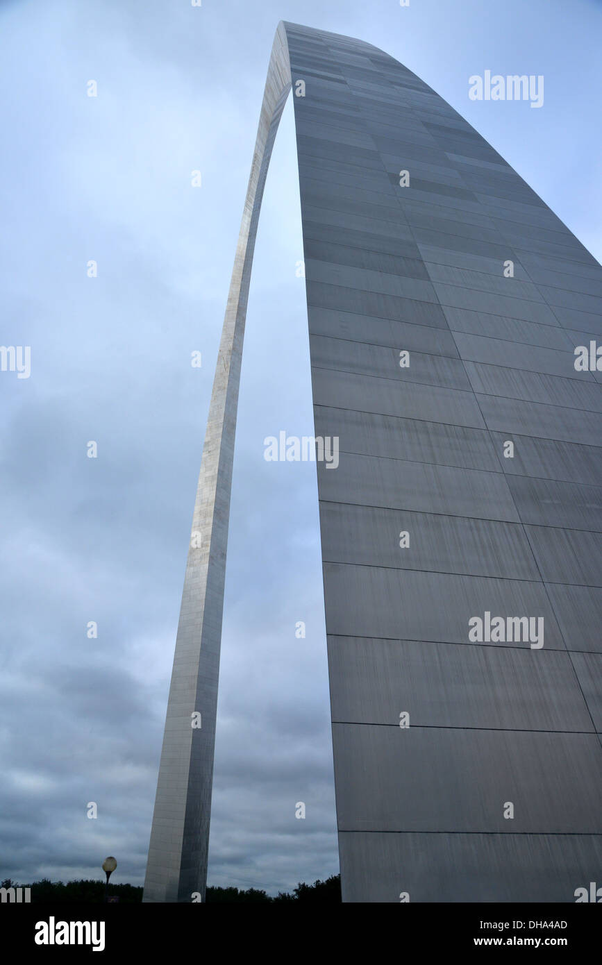 Gateway Arch, St Louis, Missouri. Built 1965, the stainless steel ...