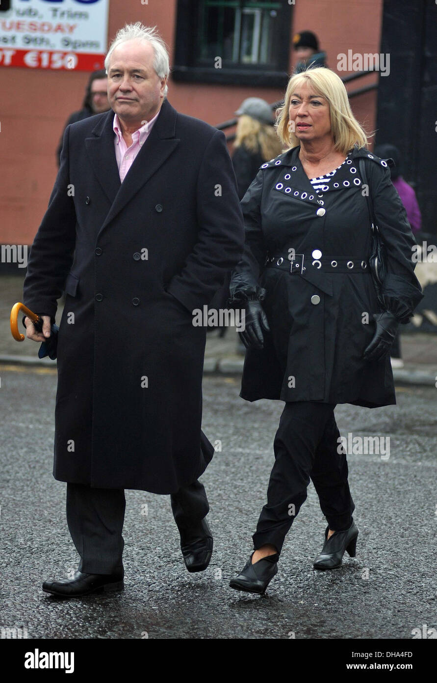 Anne Doyle and partner Dan McGrattan Funeral of Barney McKenna last ...
