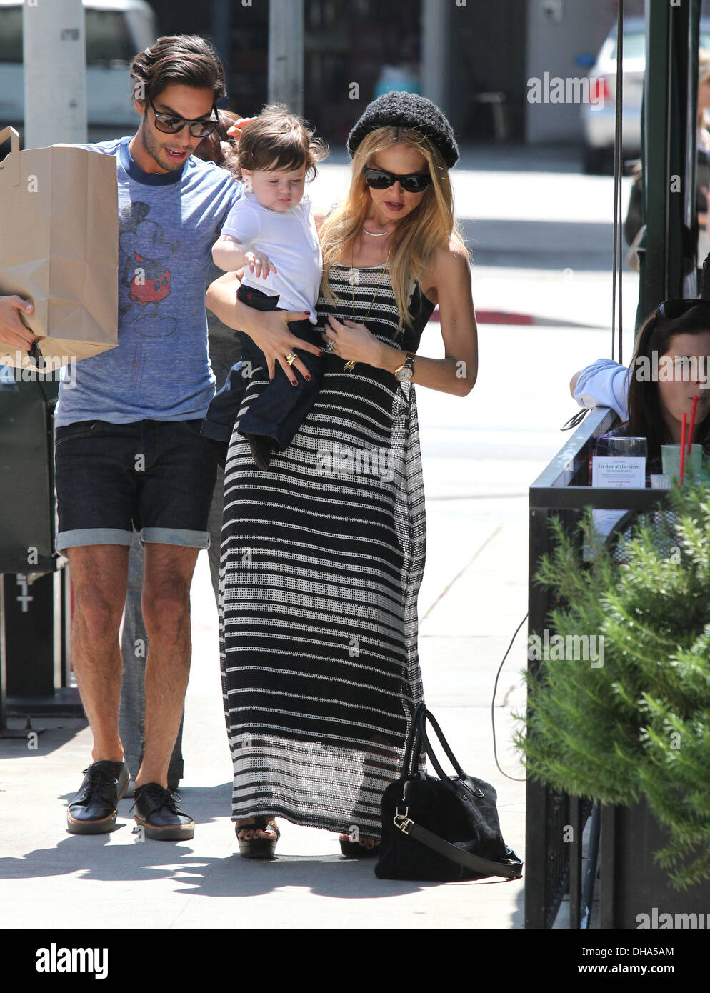 Rachel Zoe carries her son Skyler Berman as they leave Bel Bambini on ...