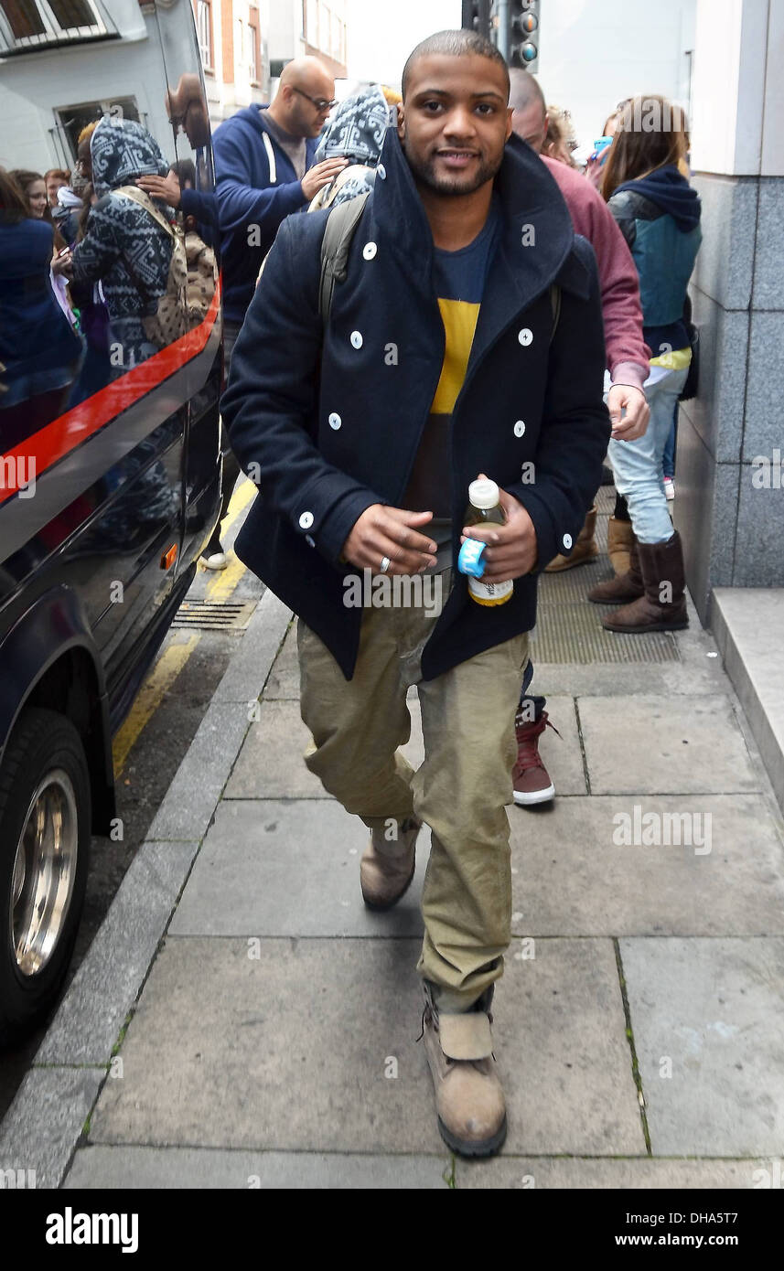Jonathan Gill aka JB Members of JLS seen meeting fans outside Morrison ...