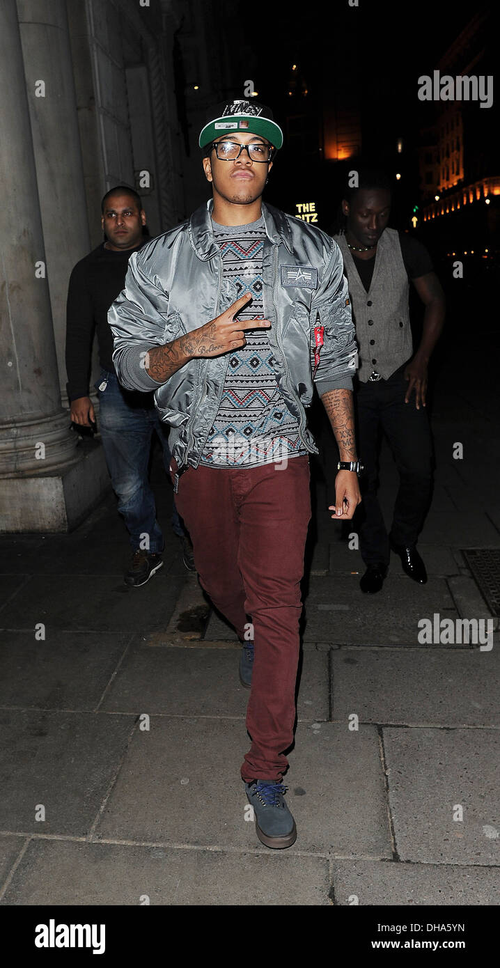Rapper, Chipmunk arrives at Aura nightclub. London, England - 10.04.12 ...