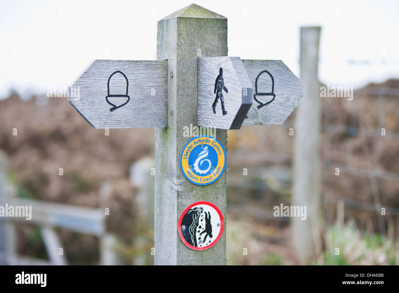 Warning signs walking path hi-res stock photography and images - Alamy