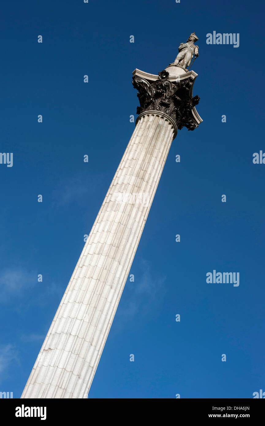 Nelson's Column, Trafalgar Square, London, England, United Kingdom ...