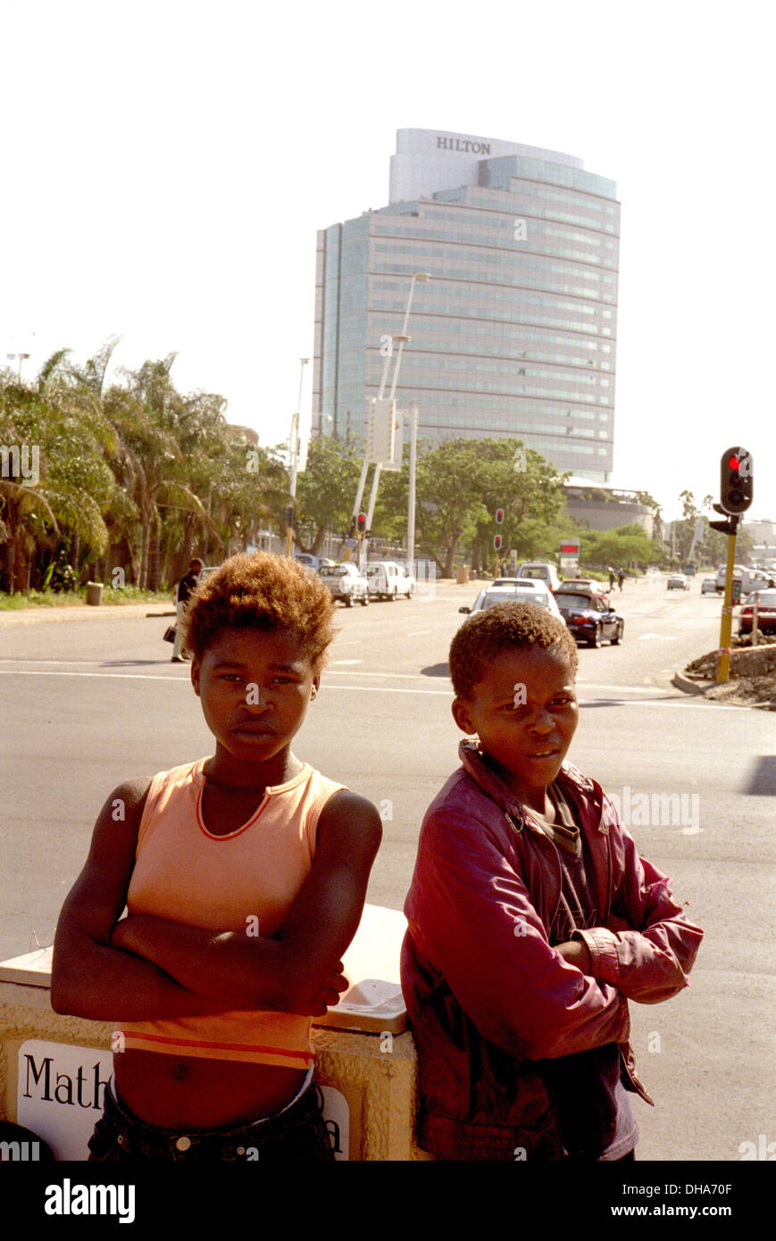 ipjr0824221714 February 2003 Durban South Africa. Street kids in Durban ...