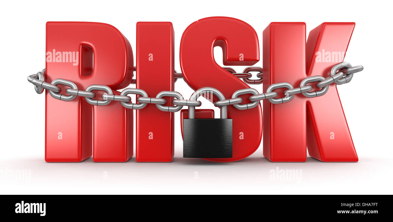 risk and lock (clipping path included Stock Photo - Alamy