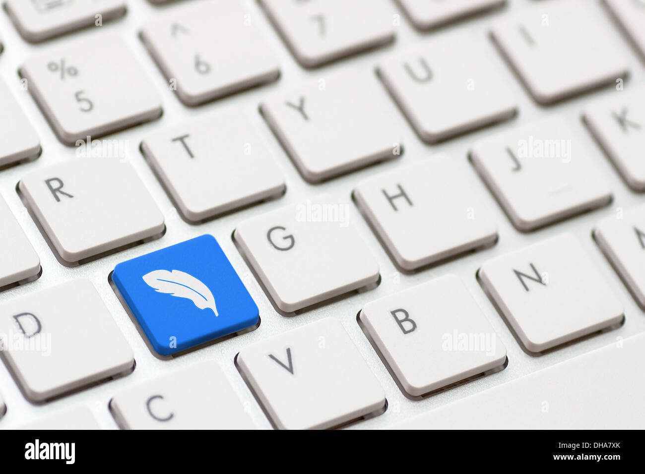 Closeup of register key in a modern keyboard Stock Photo - Alamy