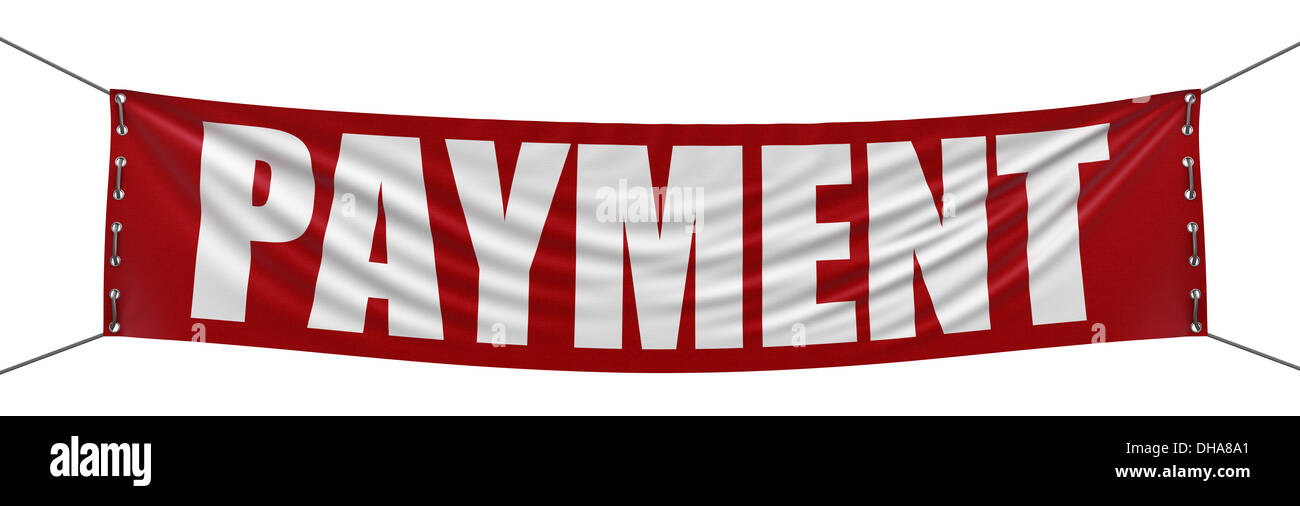 payment Banner (clipping path included Stock Photo - Alamy