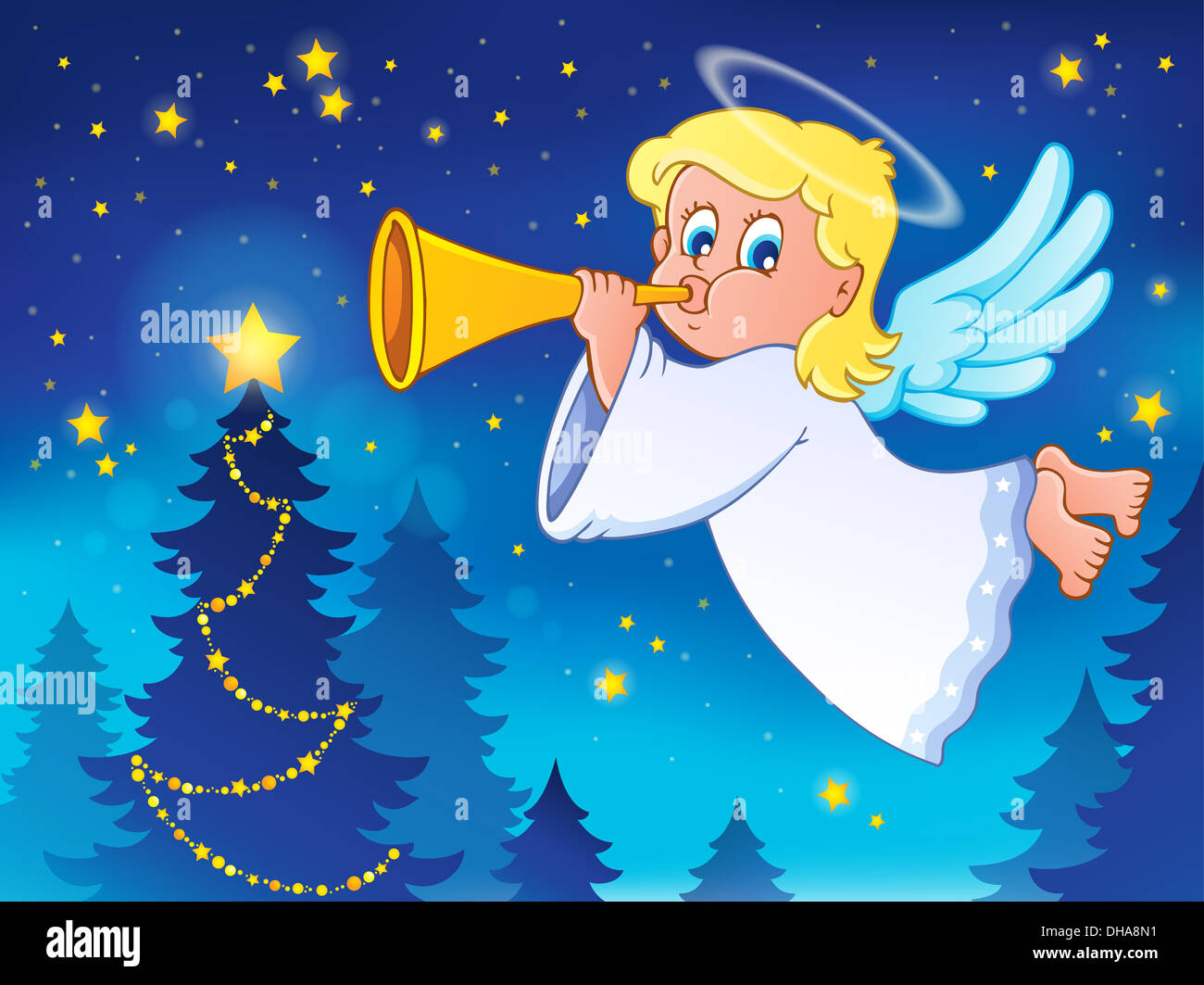 Angel theme image 4 - picture illustration Stock Photo - Alamy