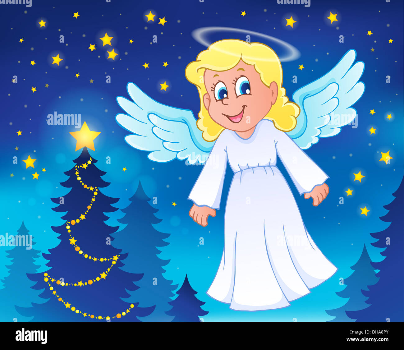 Angel theme image 5 - picture illustration Stock Photo - Alamy
