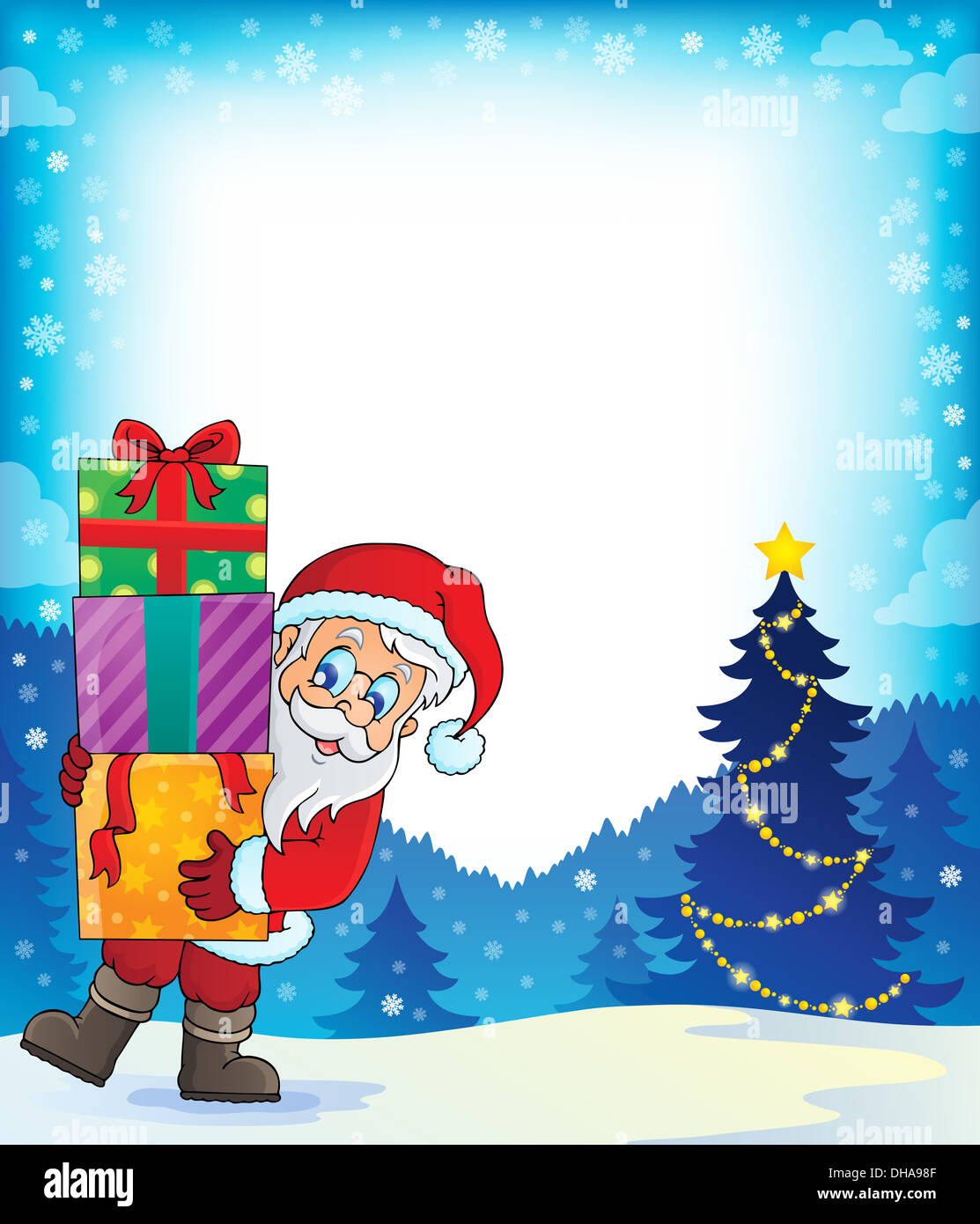 Santa Claus theme image 3 - picture illustration Stock Photo - Alamy