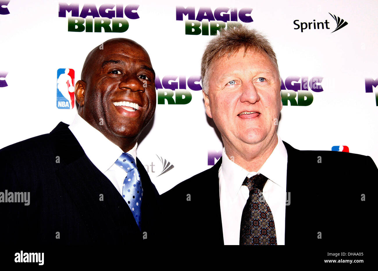 Larry bird and magic johnson hi-res stock photography and images - Alamy