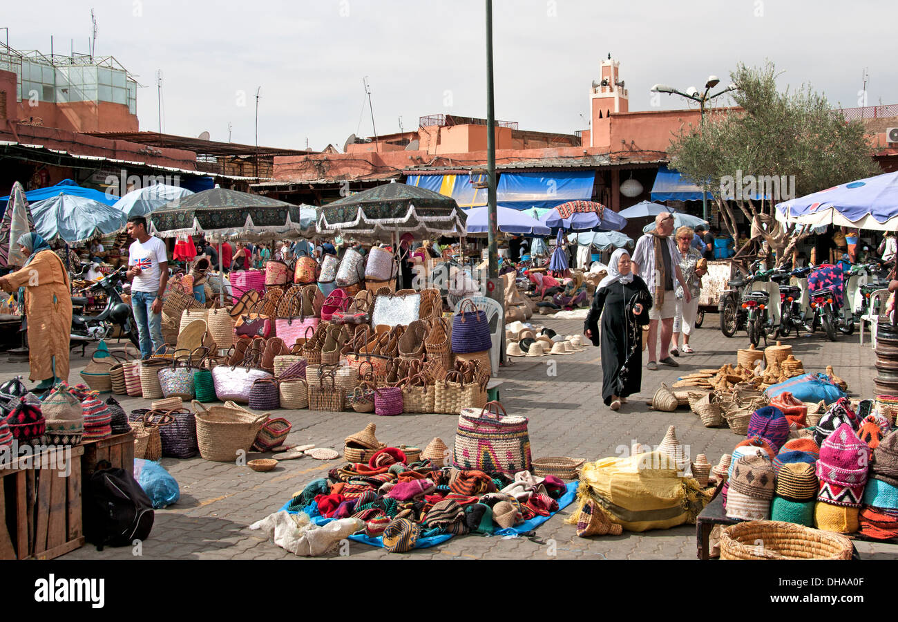 Old Spice Market Marrakesh Morocco Medina Souk Shop Stock Photo - Alamy