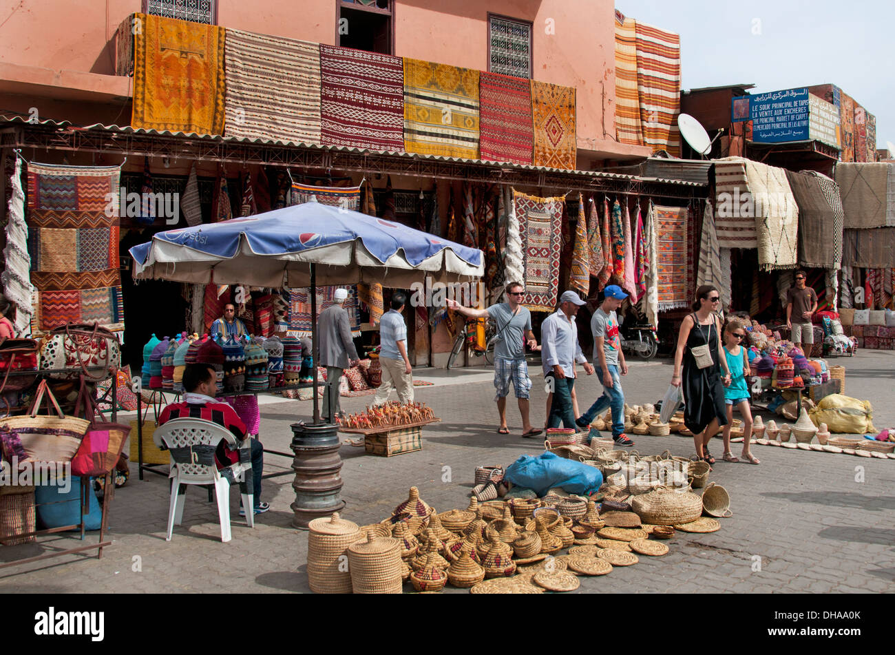 Old Spice Market Marrakesh Morocco Medina Souk Shop Stock Photo - Alamy