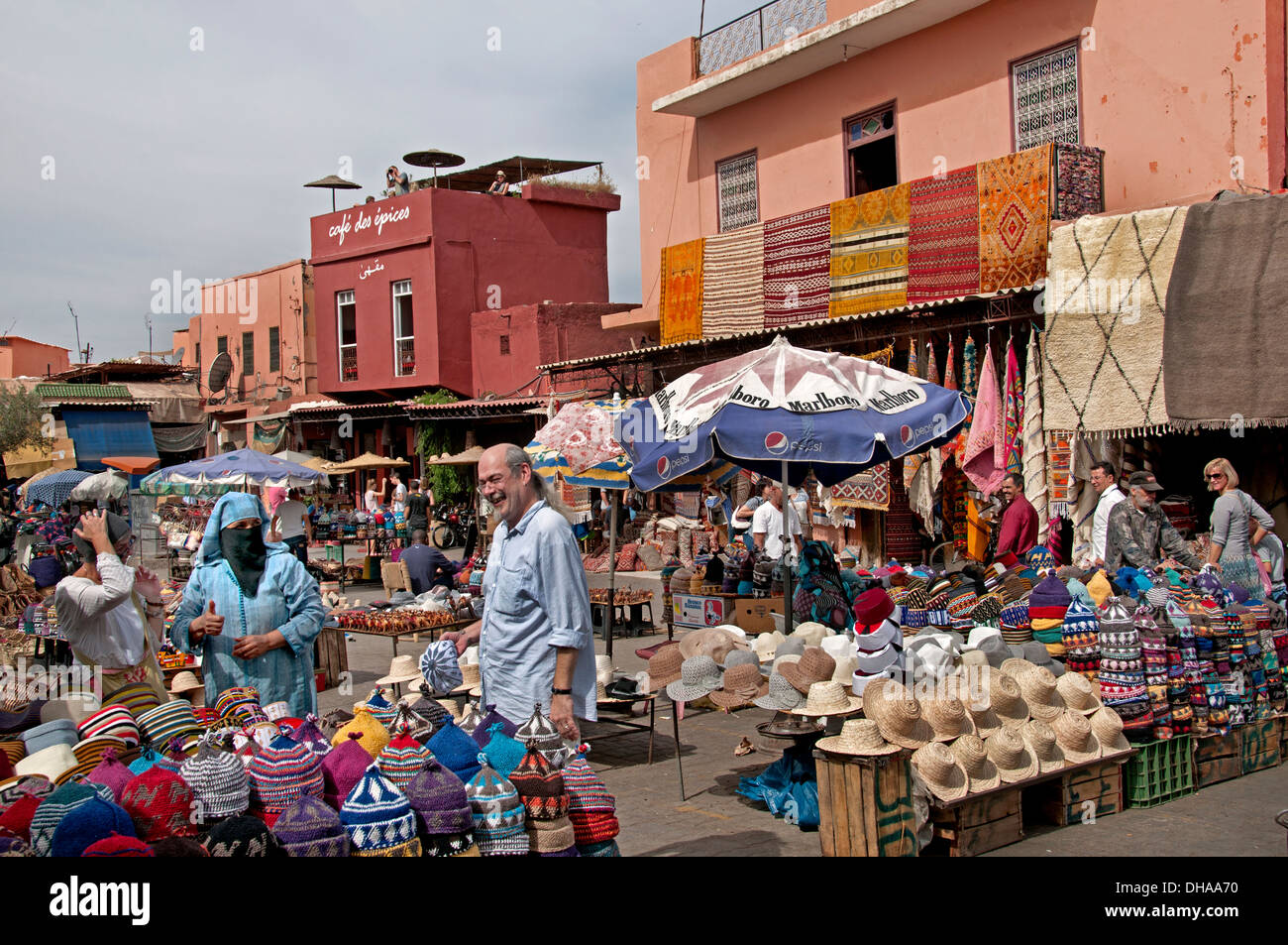 Old Spice Market Marrakesh Morocco Medina Souk Shop Stock Photo - Alamy