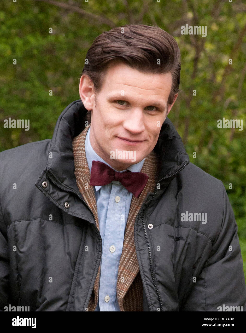 Matt Smith on location in Central Park filming another episode of ... Matt Smith on location in Central Park filming another episode of ...