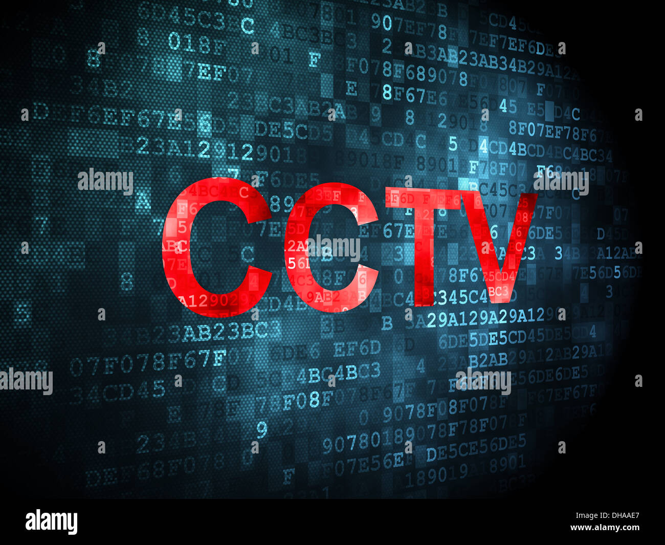 Safety concept: CCTV on digital background Stock Photo - Alamy