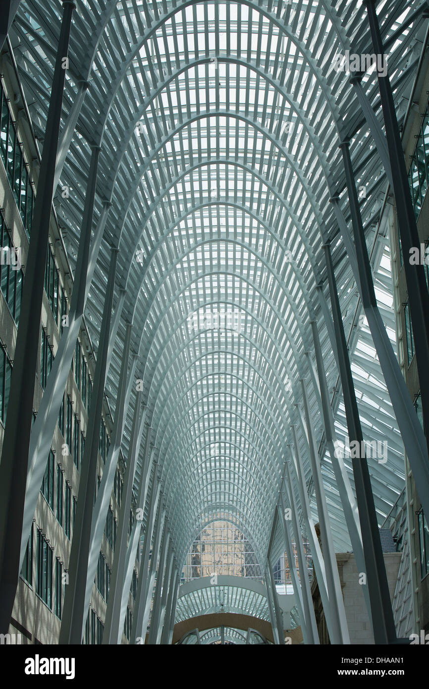 Large Arched Glass And Metal Domed Ceiling; Toronto, Ontario, Canada ...
