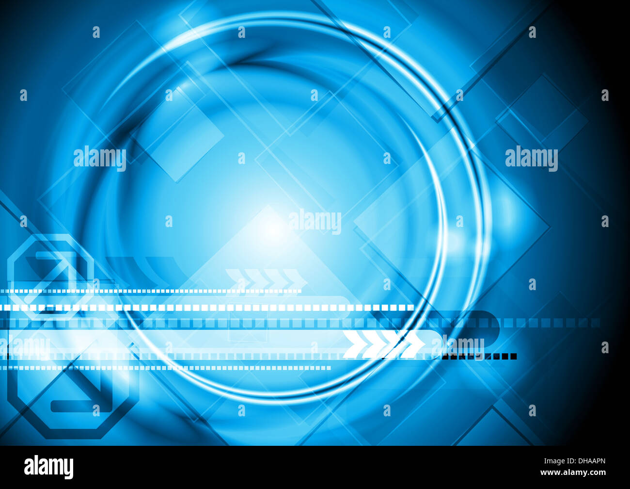 Hi-tech blue background. Vector illustration eps 10 Stock Photo - Alamy