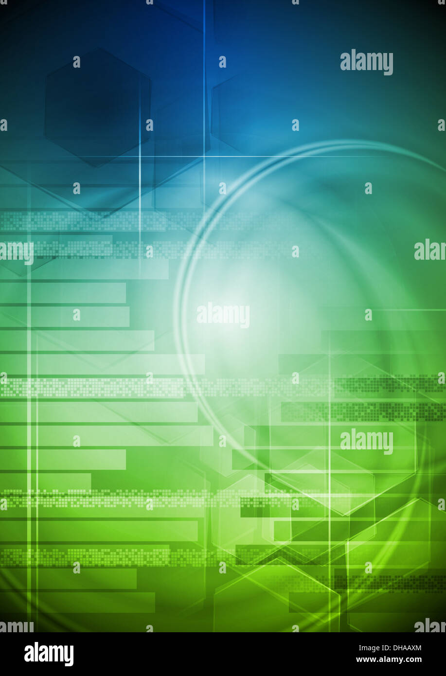 Blue and green hi-tech background. Vector illustration eps 10 Stock ...