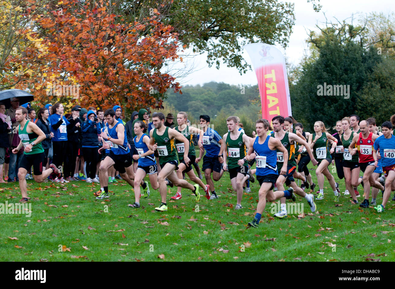 The Brose Cross Country Relays at Warwick University, UK Stock Photo ...