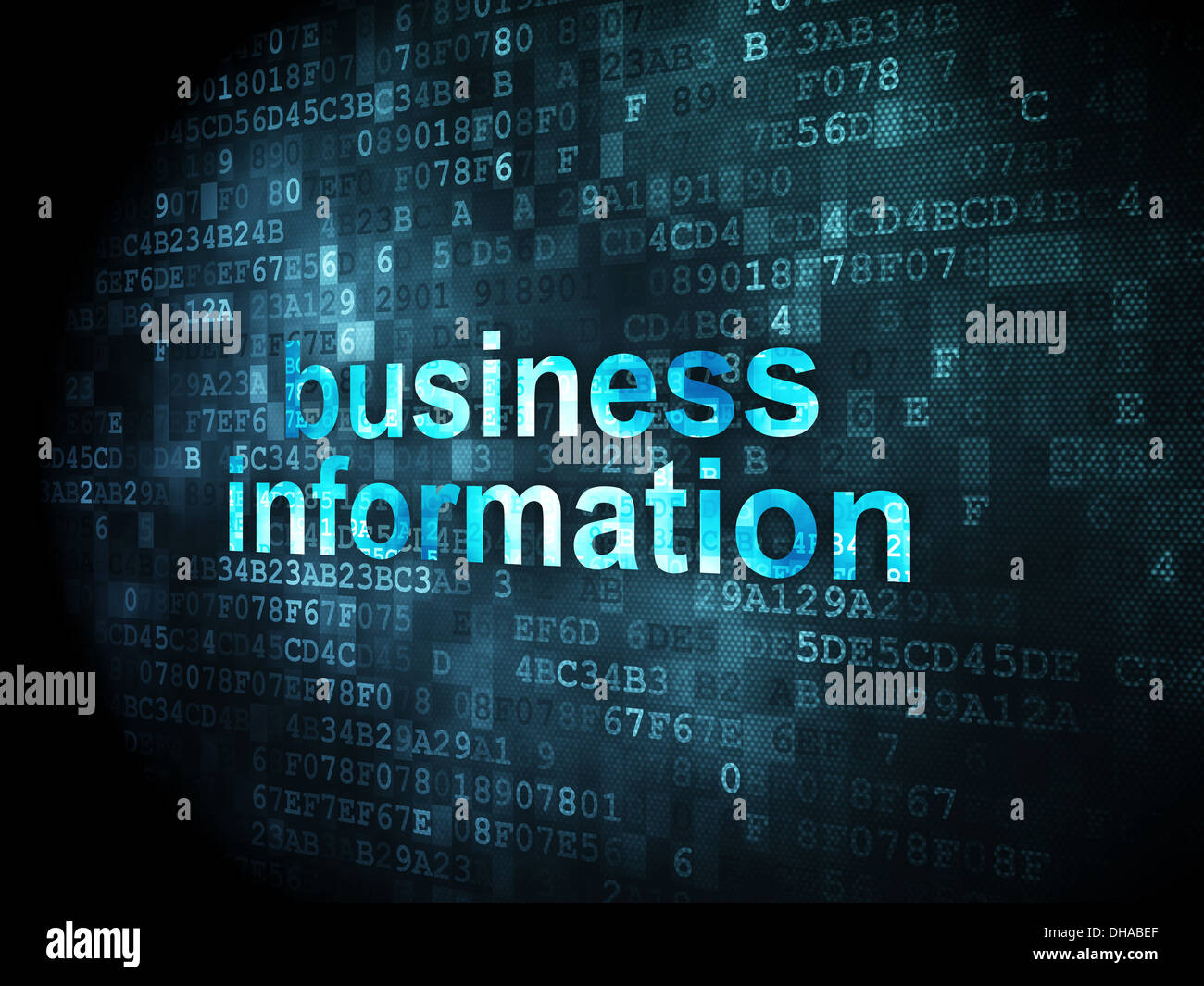 Business Information on digital background Stock Photo - Alamy