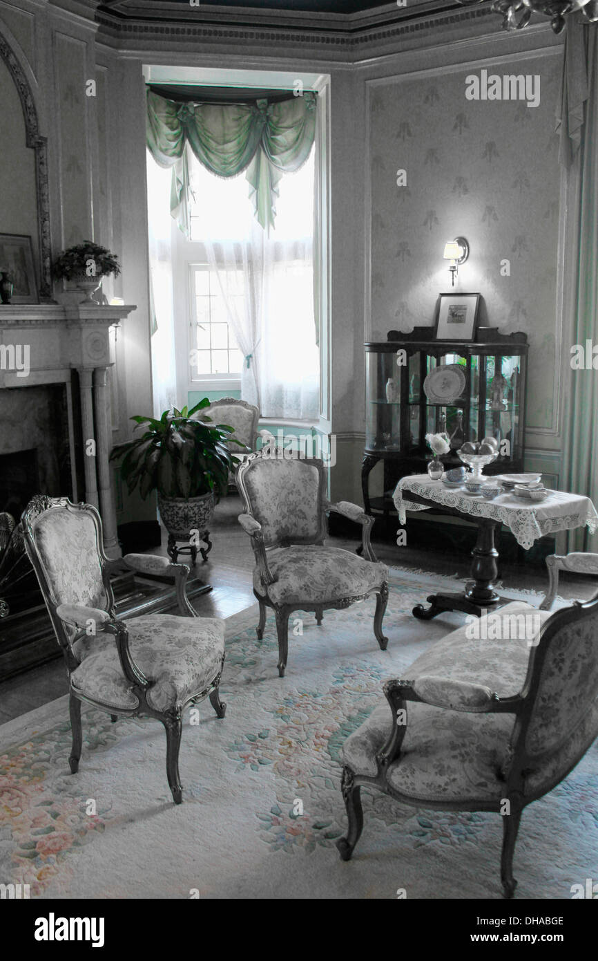 Mansion Interior room inside Casa Loma Castle, Toronto Canada Stock ...