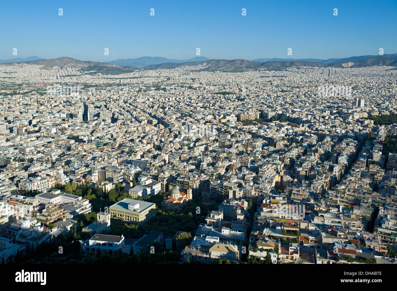 Clear sky over athens hi-res stock photography and images - Alamy