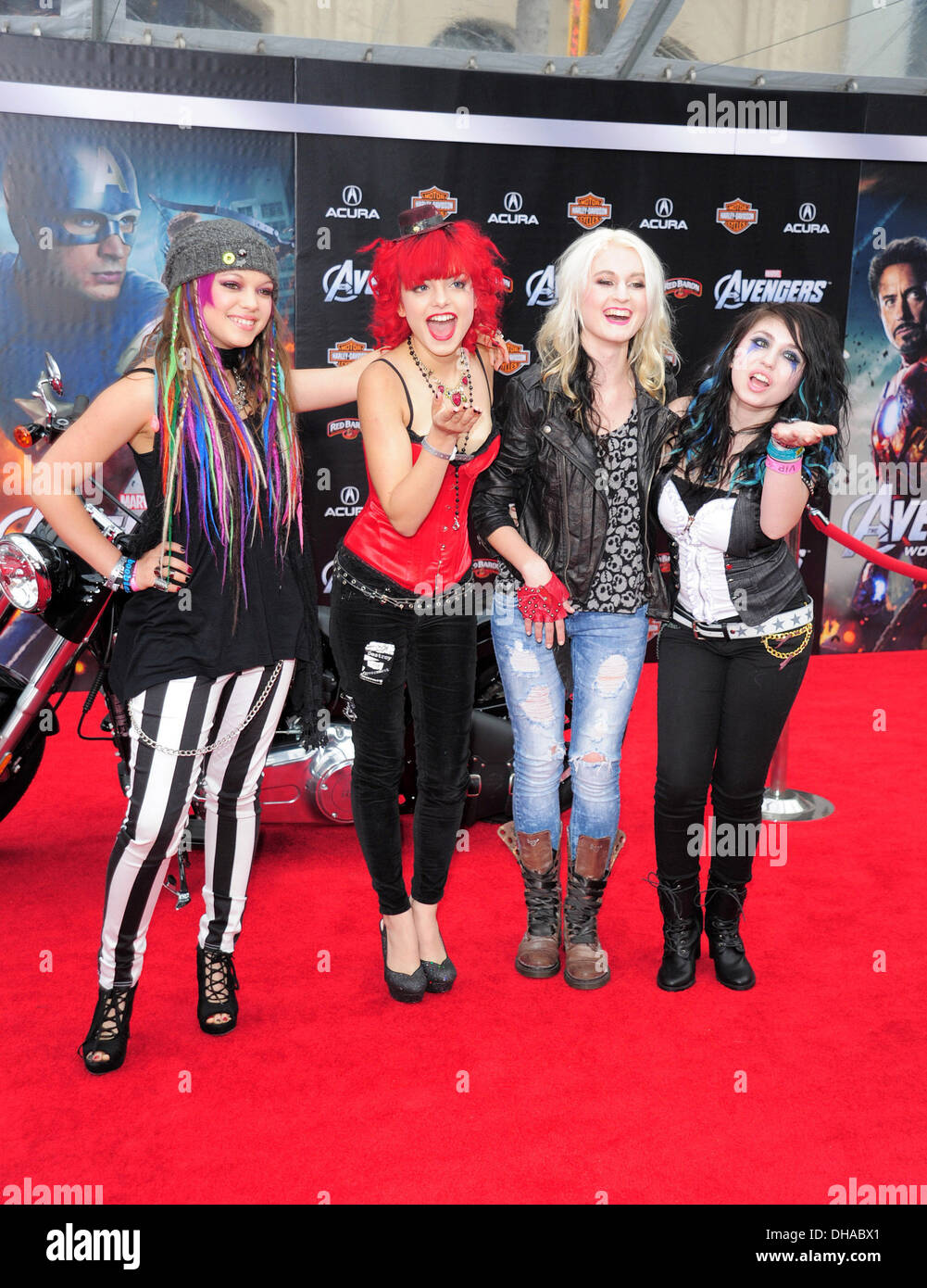Singing Group: Cherri Bomb World Premiere of "The Avengers" at El ...