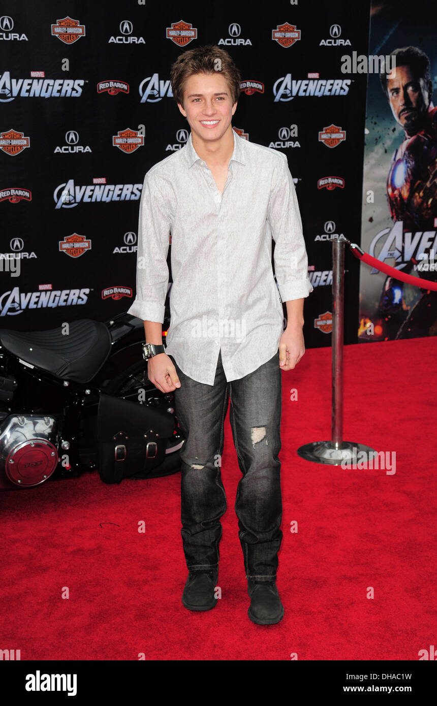 Billy Unger World Premiere of "The Avengers" at El Capitan Theatre ...