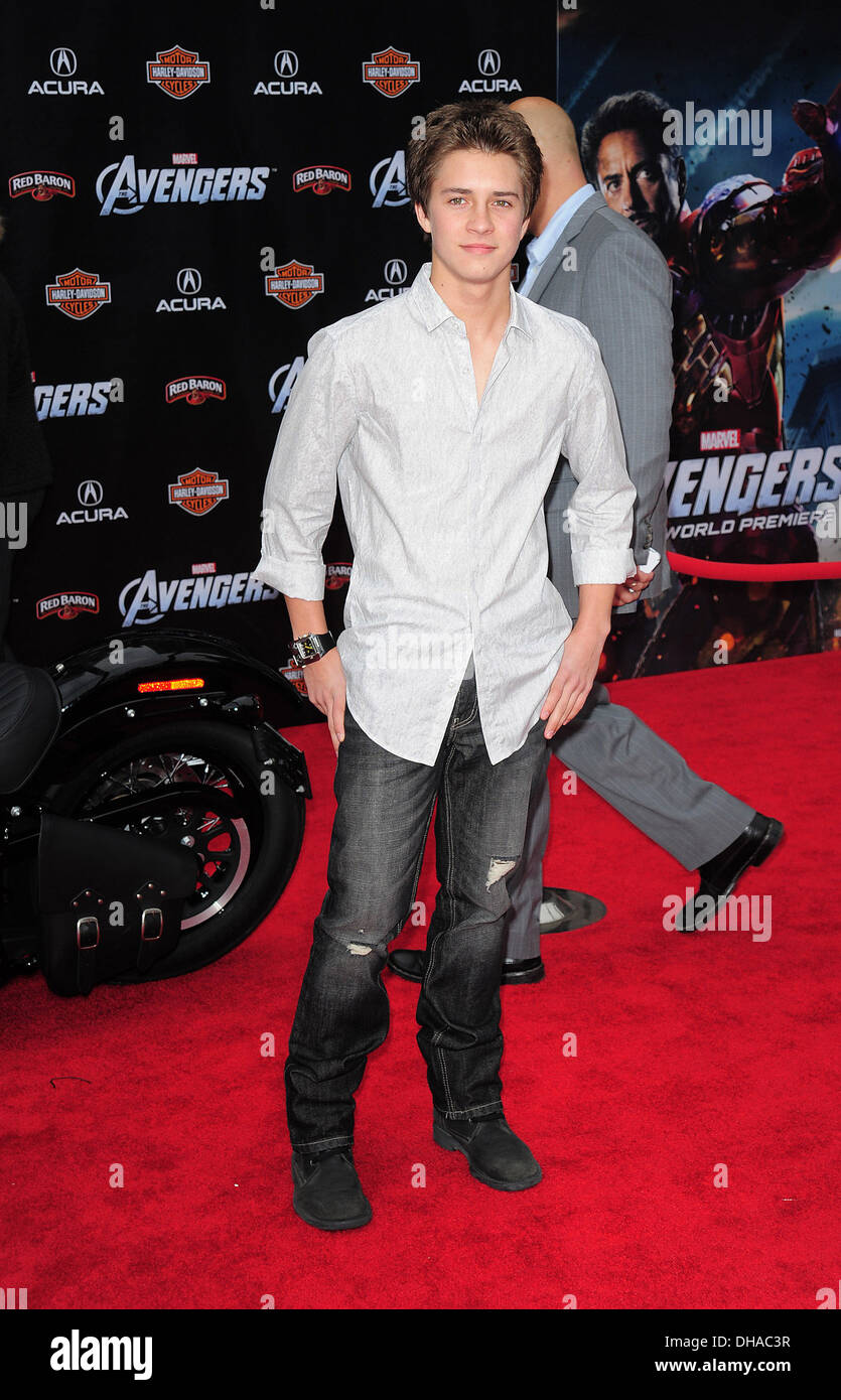 Billy Unger World Premiere of "The Avengers" at El Capitan Theatre ...