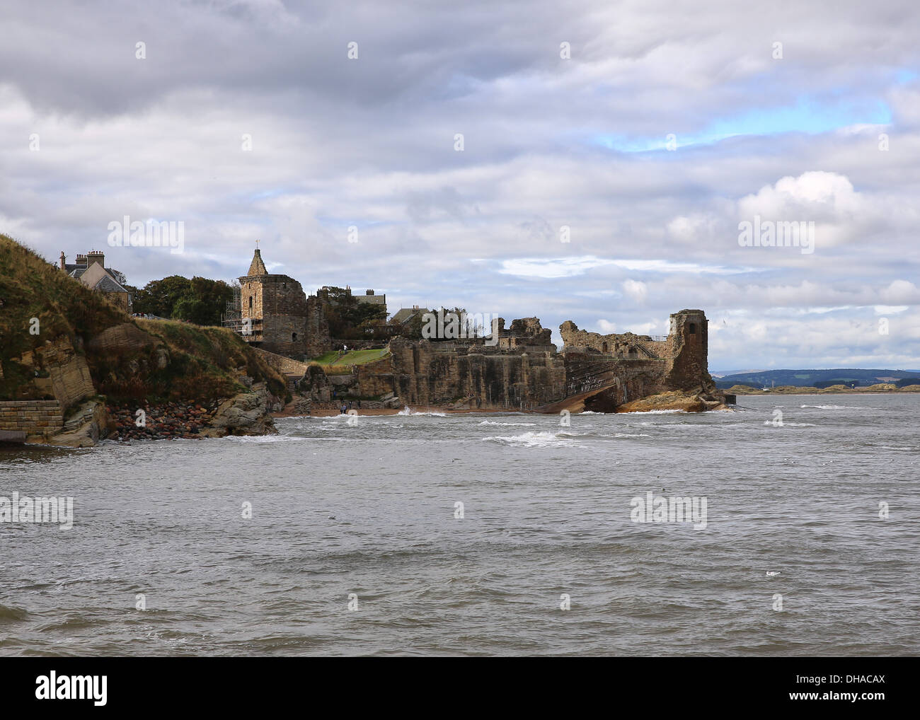 St Andrews Castle and the seashore Fife Scotland Stock Photo - Alamy