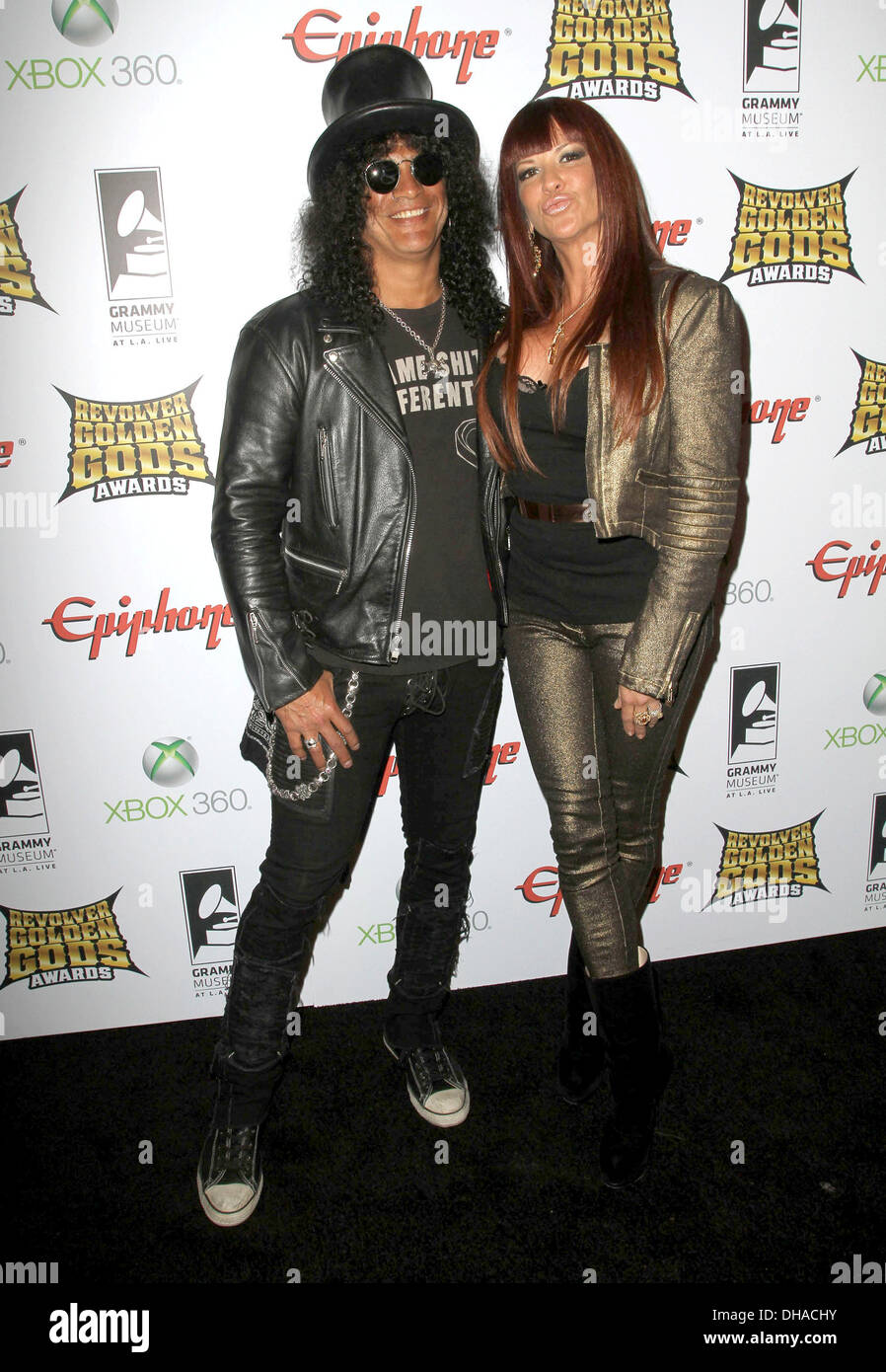Slash & Perla Hudson 2012 Revolver Golden Gods Award Show Held at Nokia ...