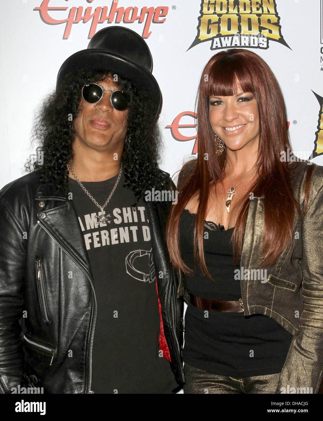 Slash & Perla Hudson 2012 Revolver Golden Gods Award Show Held at Nokia ...