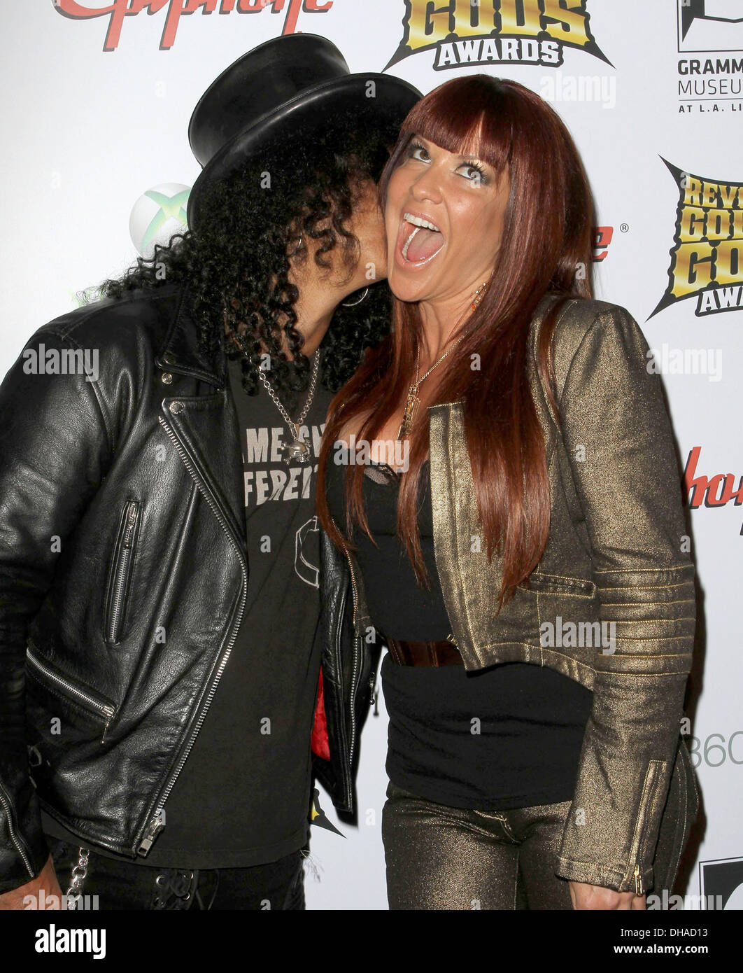 Slash & Perla Hudson 2012 Revolver Golden Gods Award Show Held at Nokia ...