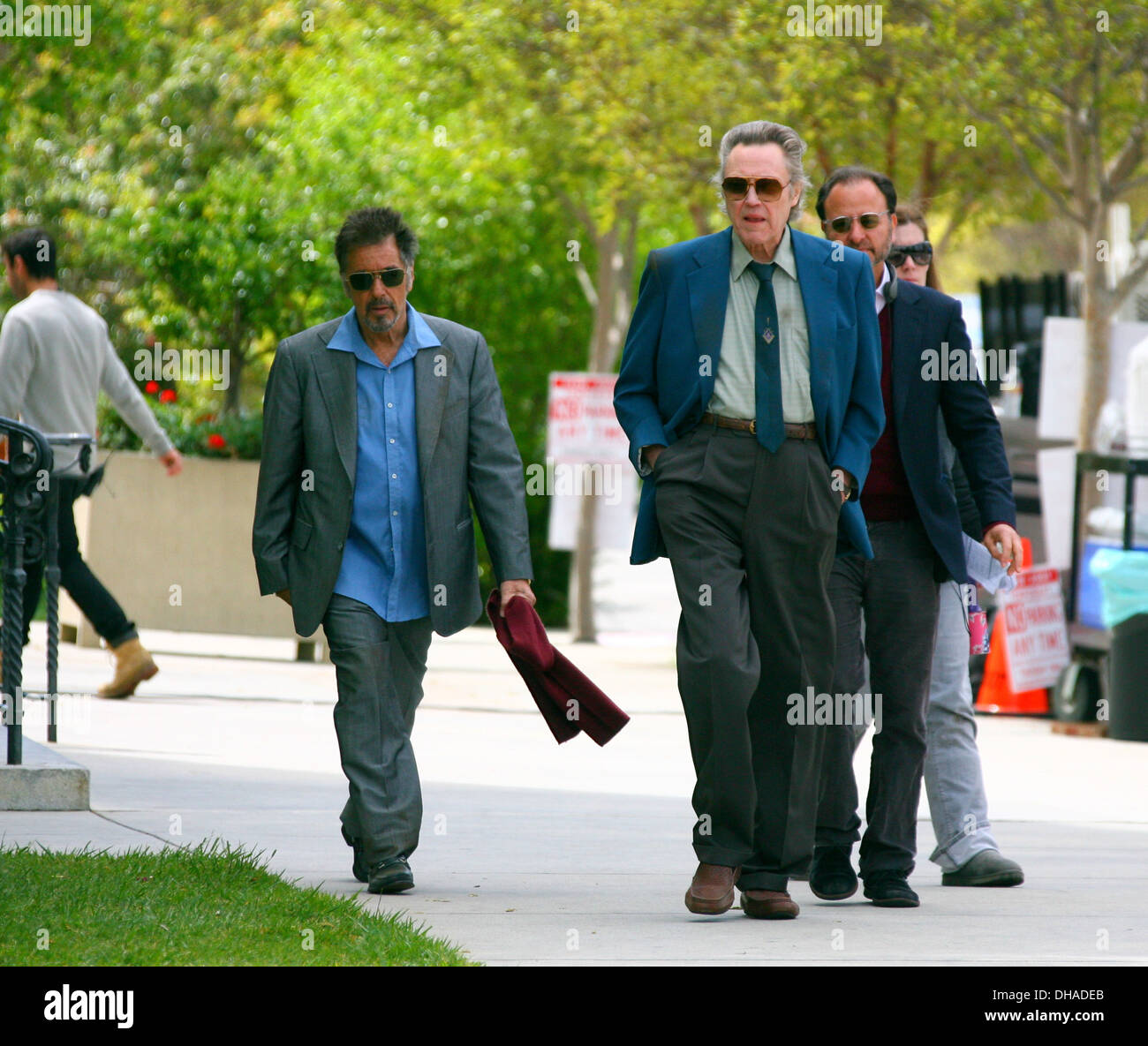 Al Paci and Christopher Walken on set of comedy 'Stand Up Guys' which ...