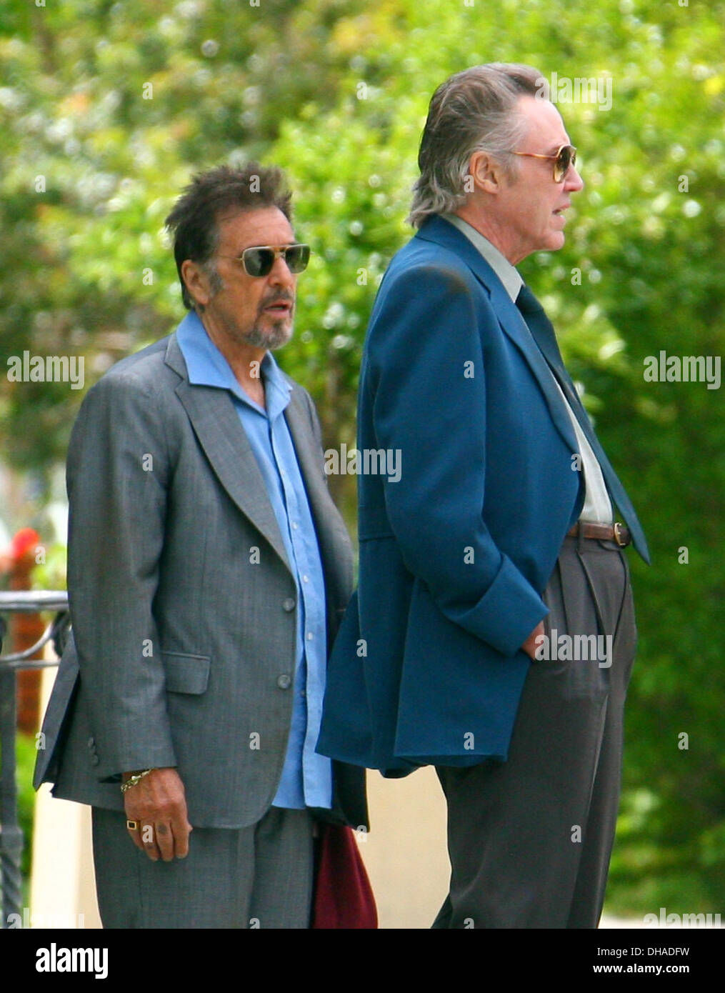 Al Paci and Christopher Walken on set of comedy 'Stand Up Guys' which ...