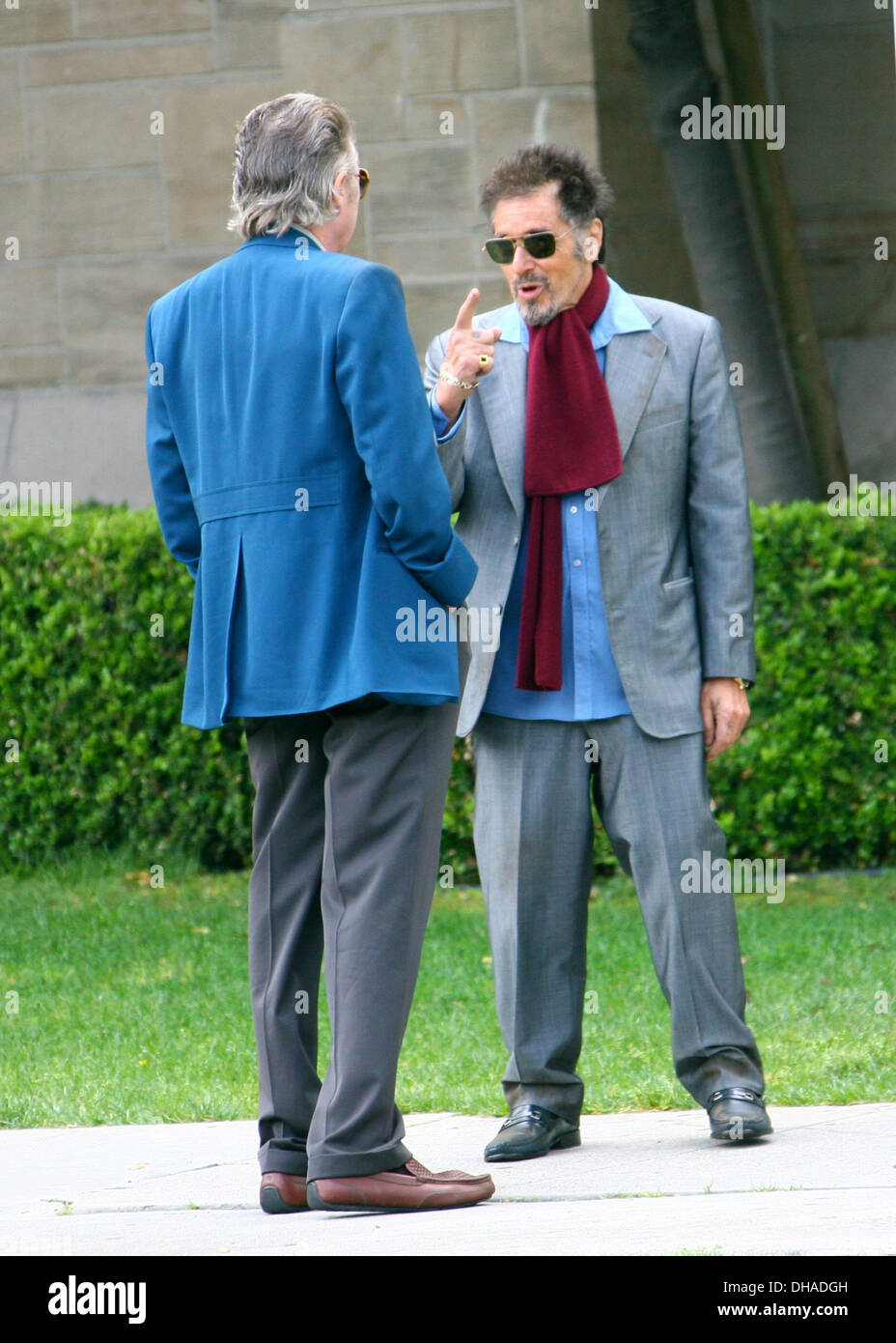 Al Paci and Christopher Walken on set of comedy 'Stand Up Guys' which ...