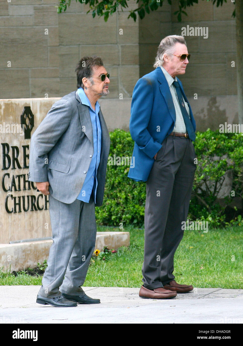 Al Paci and Christopher Walken on set of comedy 'Stand Up Guys' which ...