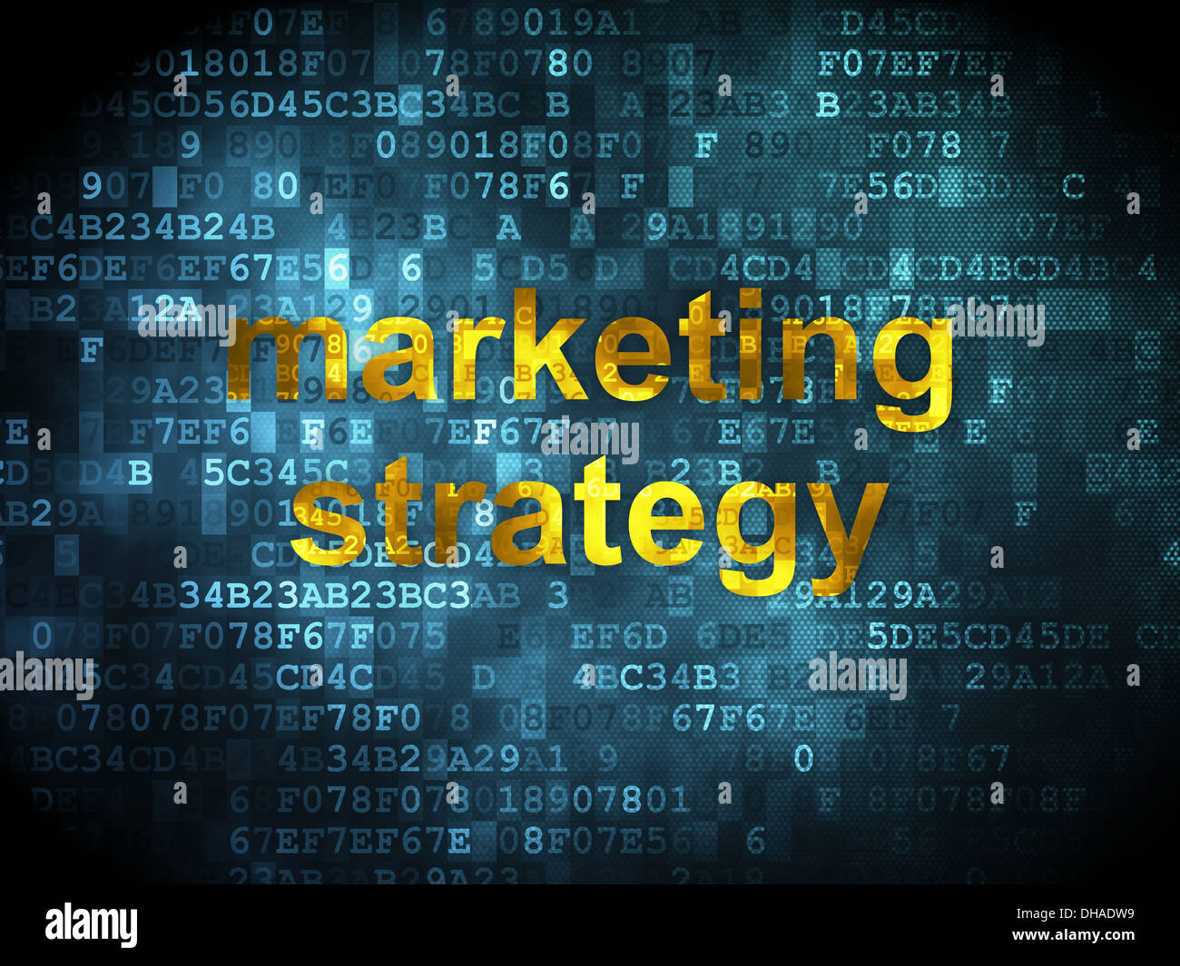 Advertising concept: Marketing Strategy on digital background Stock ...
