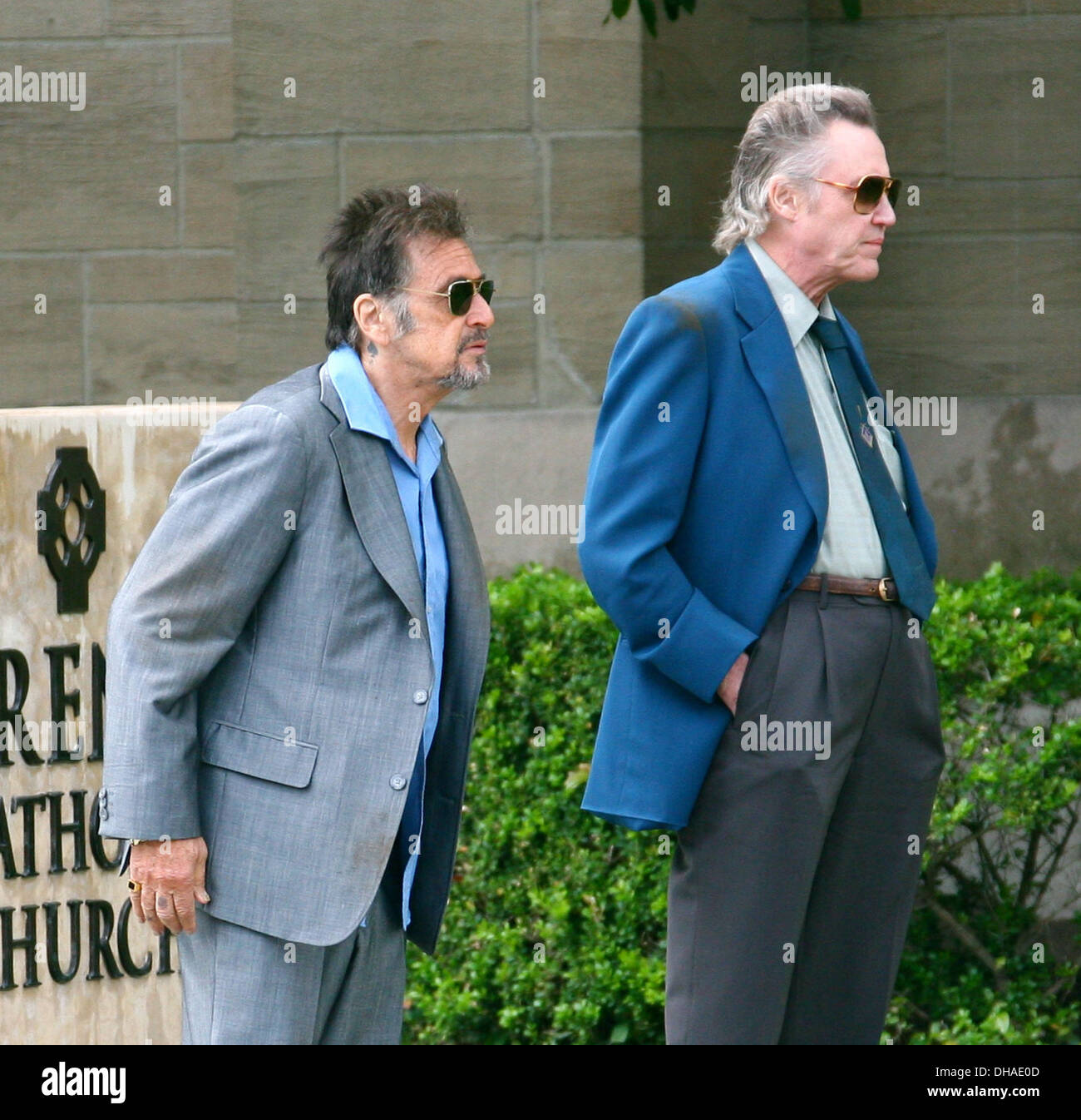 Al Paci and Christopher Walken on set of comedy 'Stand Up Guys' which ...