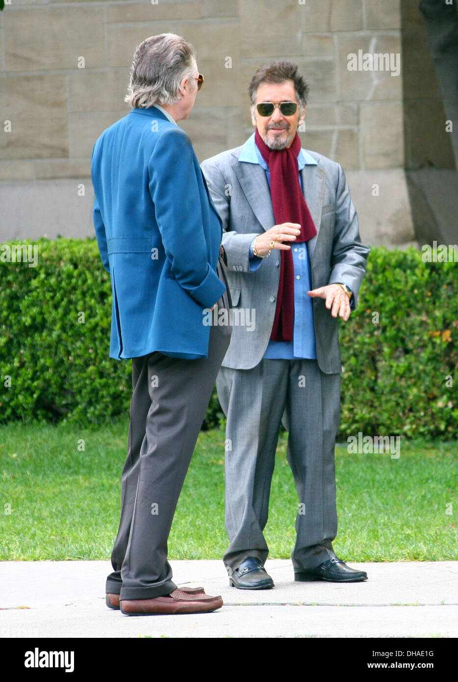 Al Paci and Christopher Walken on set of comedy 'Stand Up Guys' which ...