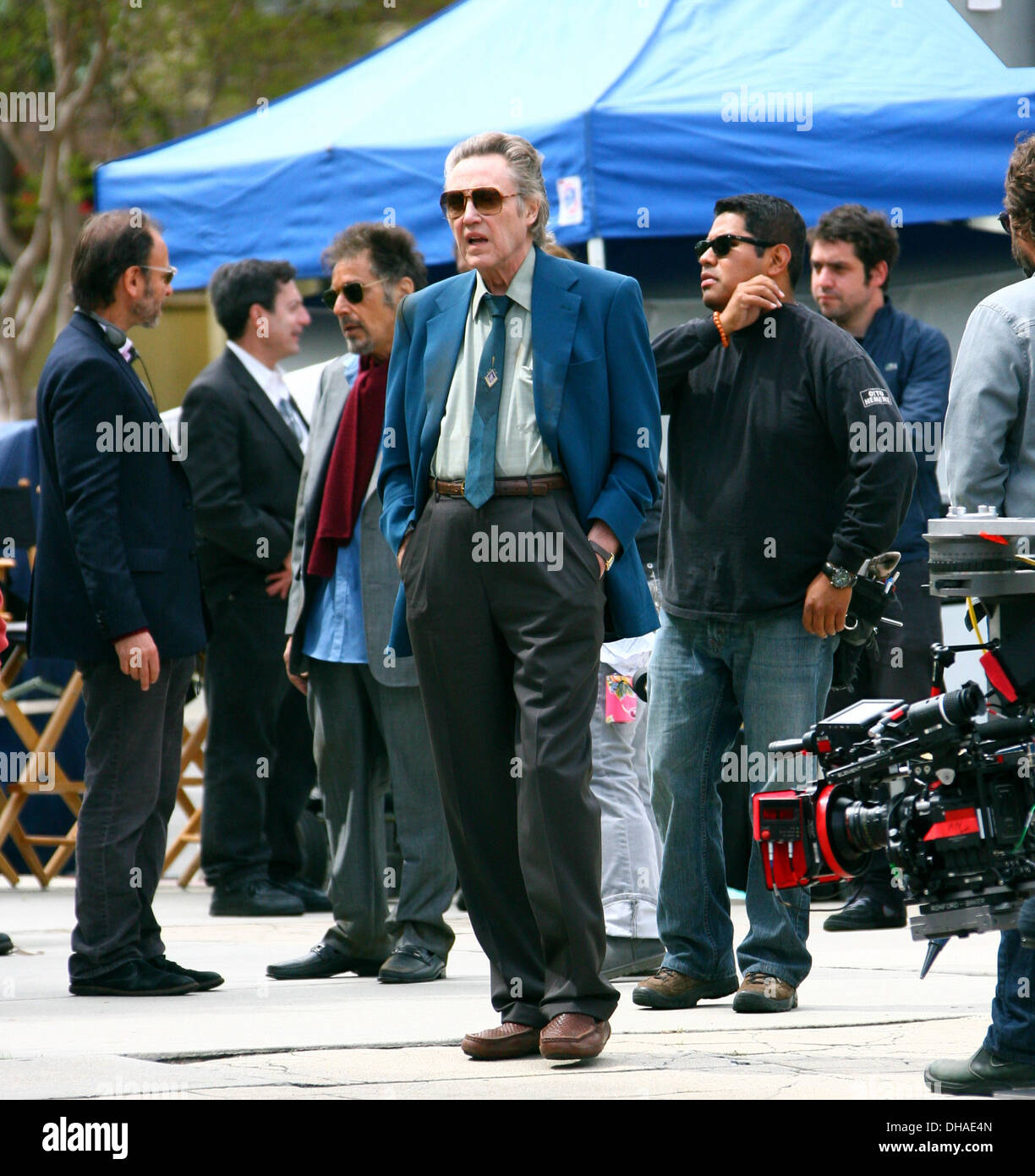 Christopher Walken on set of comedy 'Stand Up Guys' which tells story ...