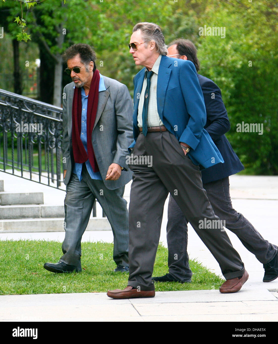 Al Paci and Christopher Walken on set of comedy 'Stand Up Guys' which ...